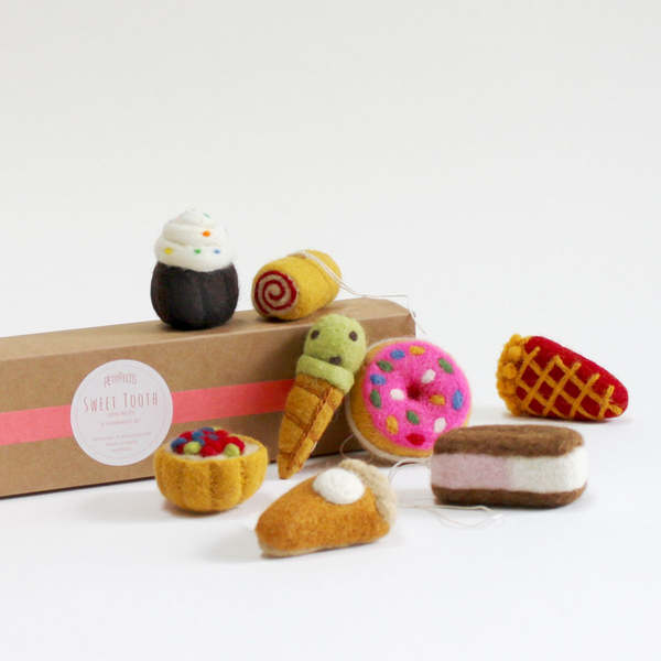 PetitFelts Sweet Tooth Ornament Set | Garmentory
