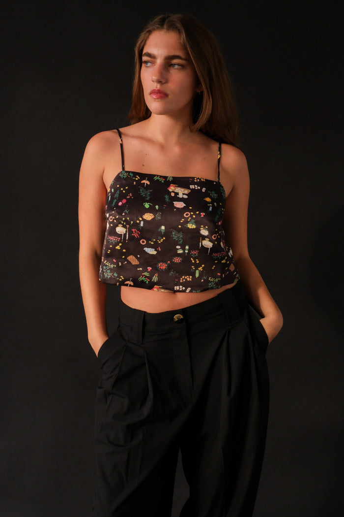 OhSevenDays TABITHA TOP - PICNIC PRINT | Garmentory
