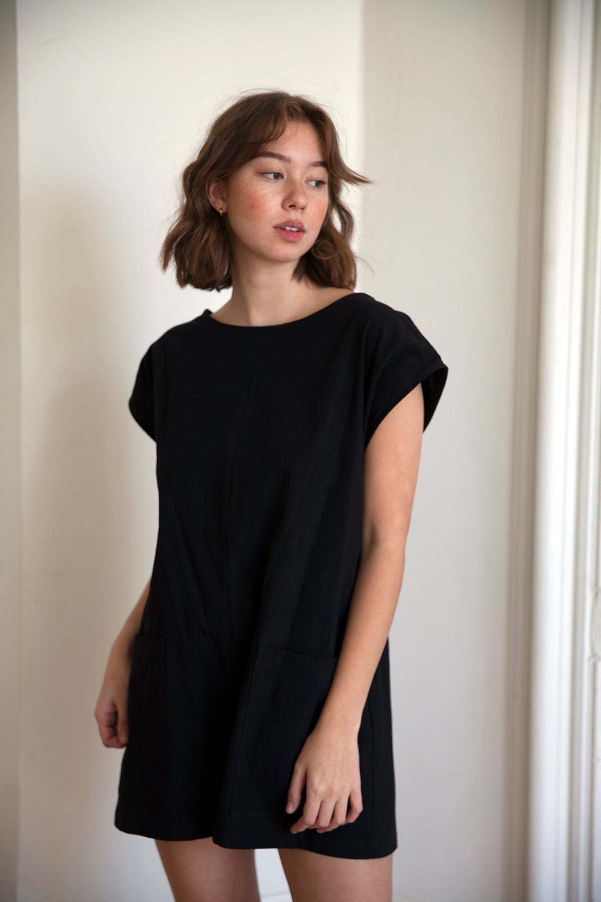 SAMPLE - CHARLIE ROMPER DENIM | Garmentory