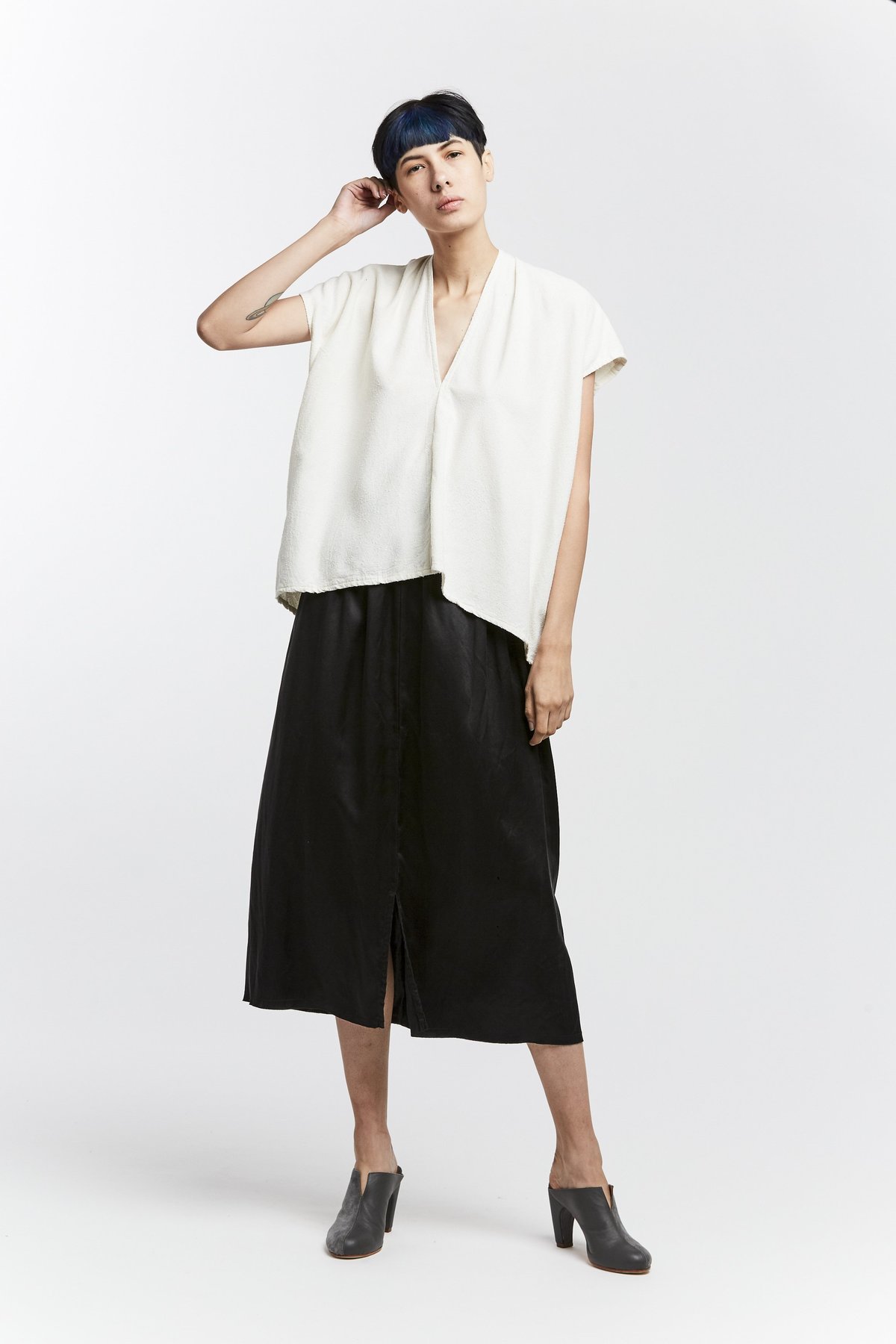 Miranda Bennett Ed. VIII Everyday Top - Silk Noil in Natural | Garmentory