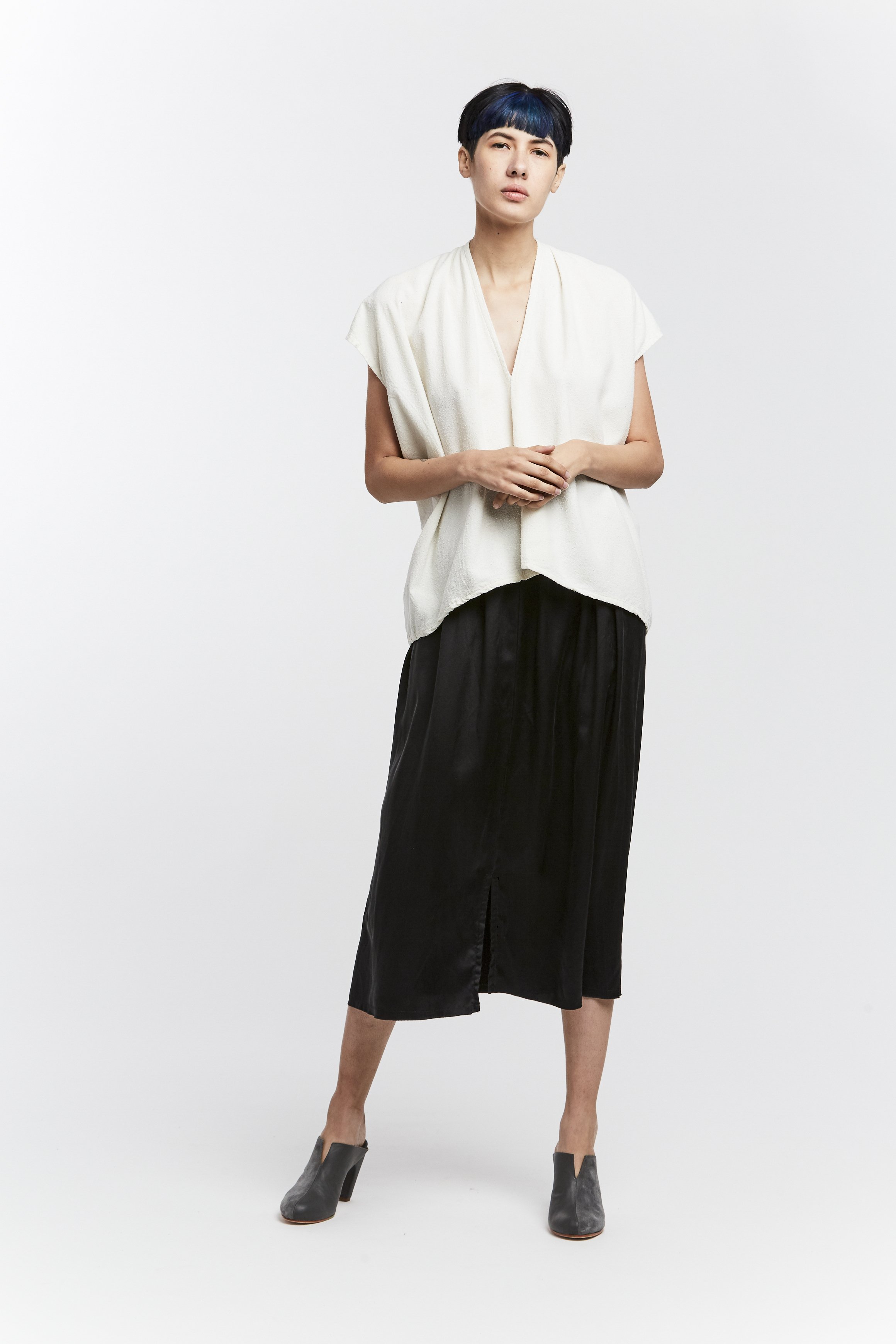 Miranda Bennett Ed. VIII Everyday Top - Silk Noil in Natural | Garmentory