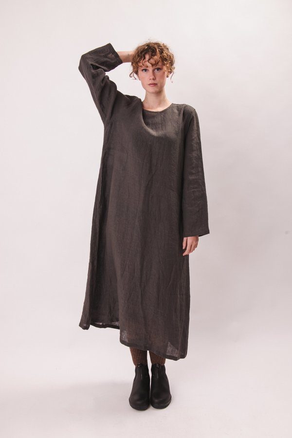 Vlas Blomme Simple Dress - Grey | Garmentory