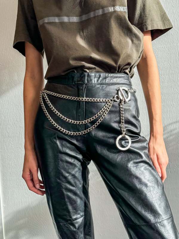 Metal Chain Belt - Silver | Garmentory