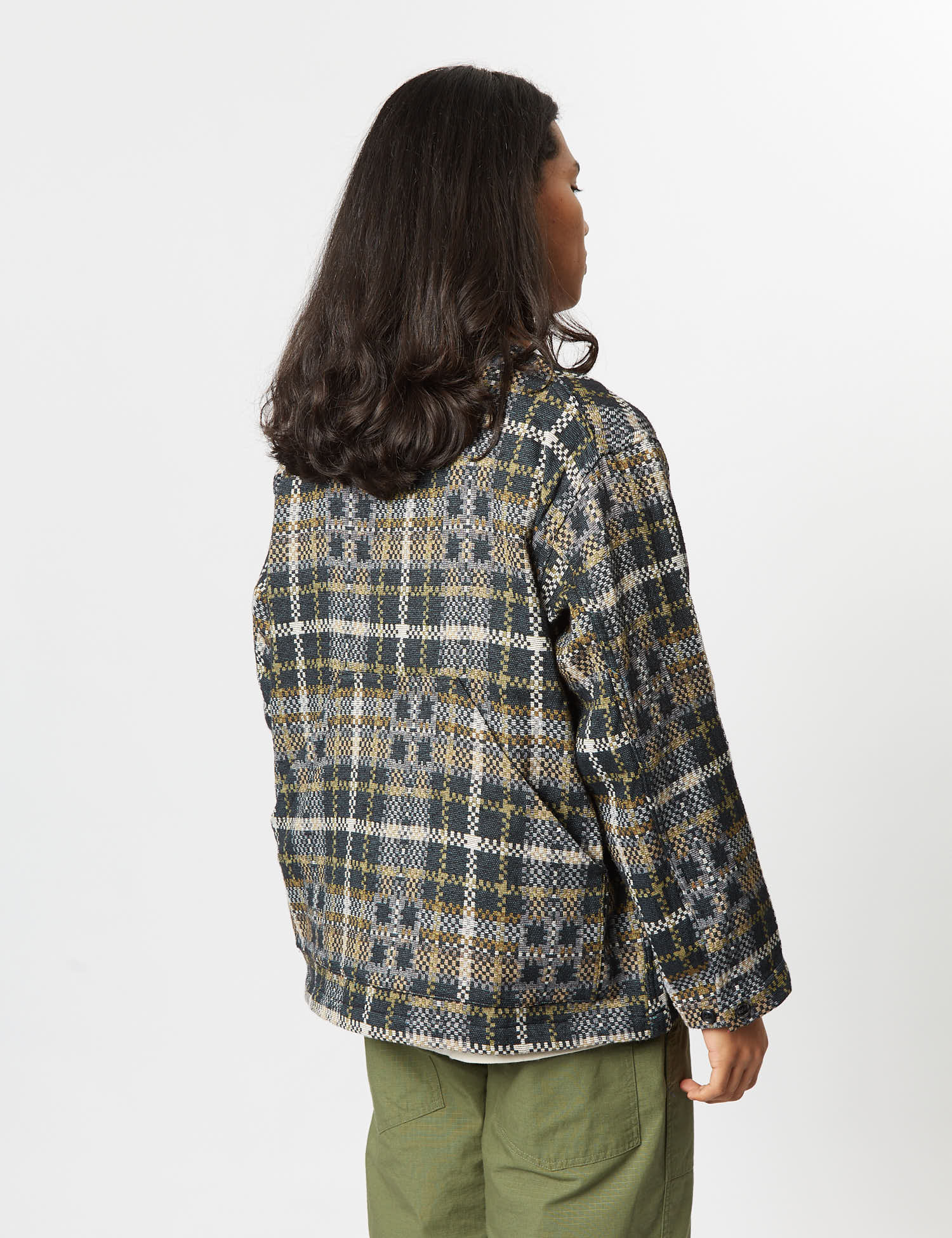 Engineered Garments Shooting Jacket - Black/Tan Plaid | Garmentory