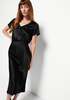 Nation Ltd Mabel Satin Midi Skirt - Black | Garmentory