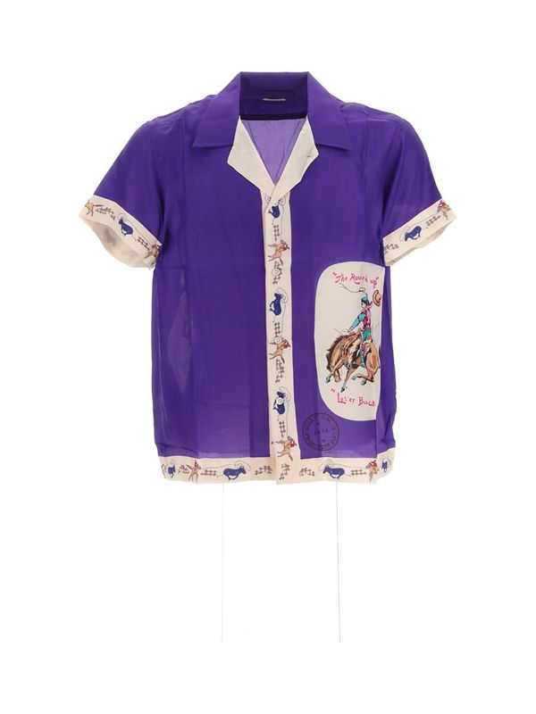 Bode Shirt - Violet | Garmentory