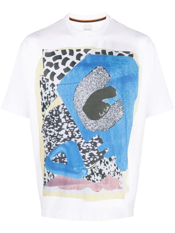 PAUL SMITH MENS ABSTRACT PRINT TSHIRT CLOTHING | Garmentory