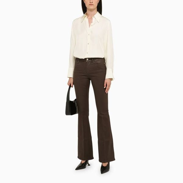 Frame Le High Flare Jeans - Brown | Garmentory