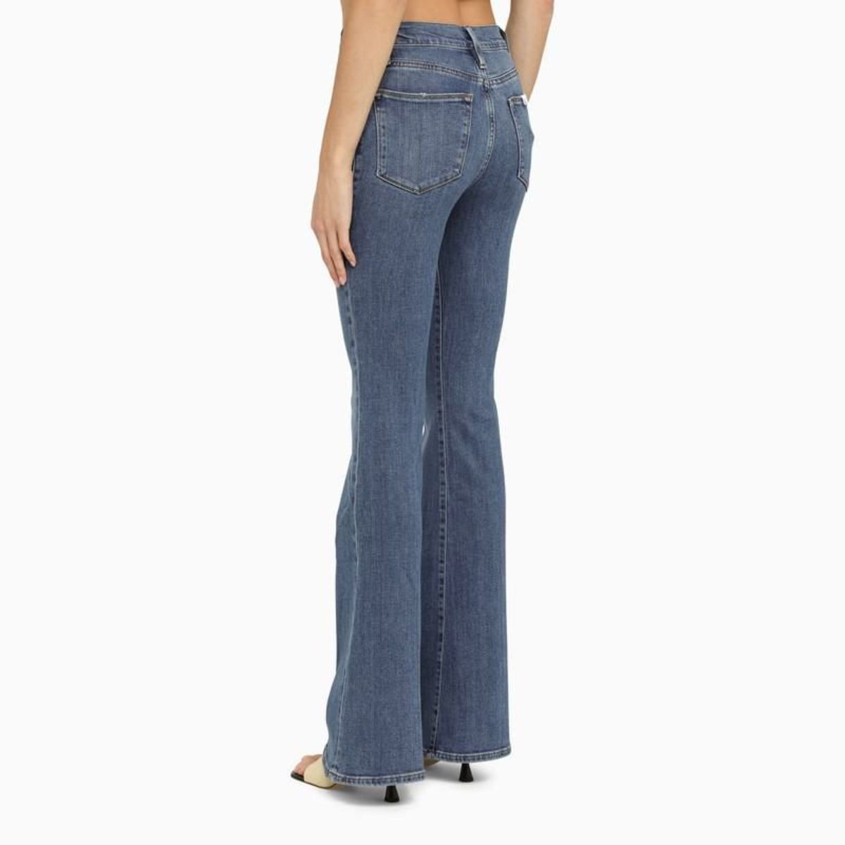 Frame Le High Flare Samson Jeans - Blue | Garmentory