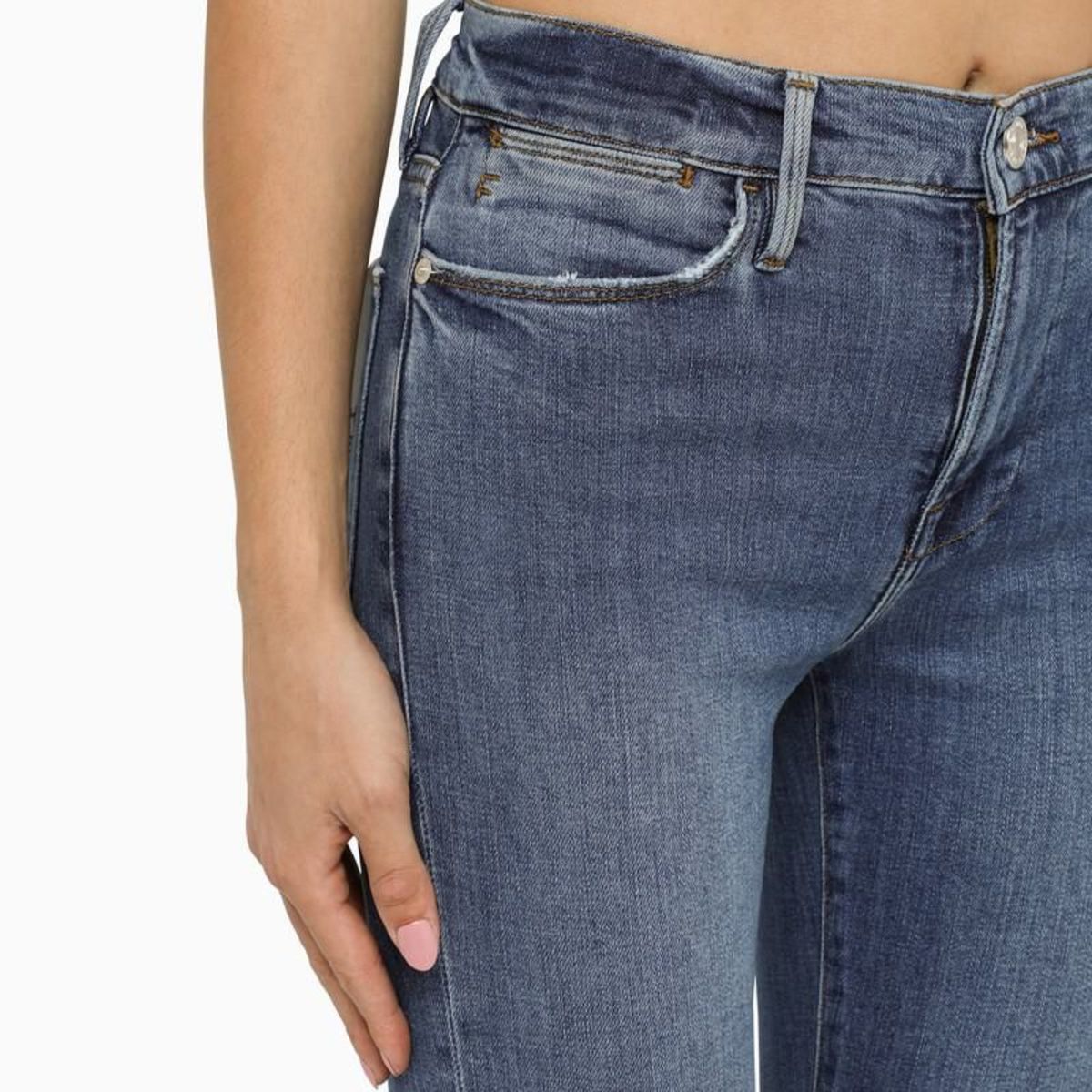 Frame Le High Flare Samson Jeans - Blue | Garmentory