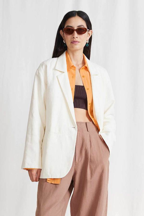 Apiece Apart Oversized Blazer - Sand | Garmentory