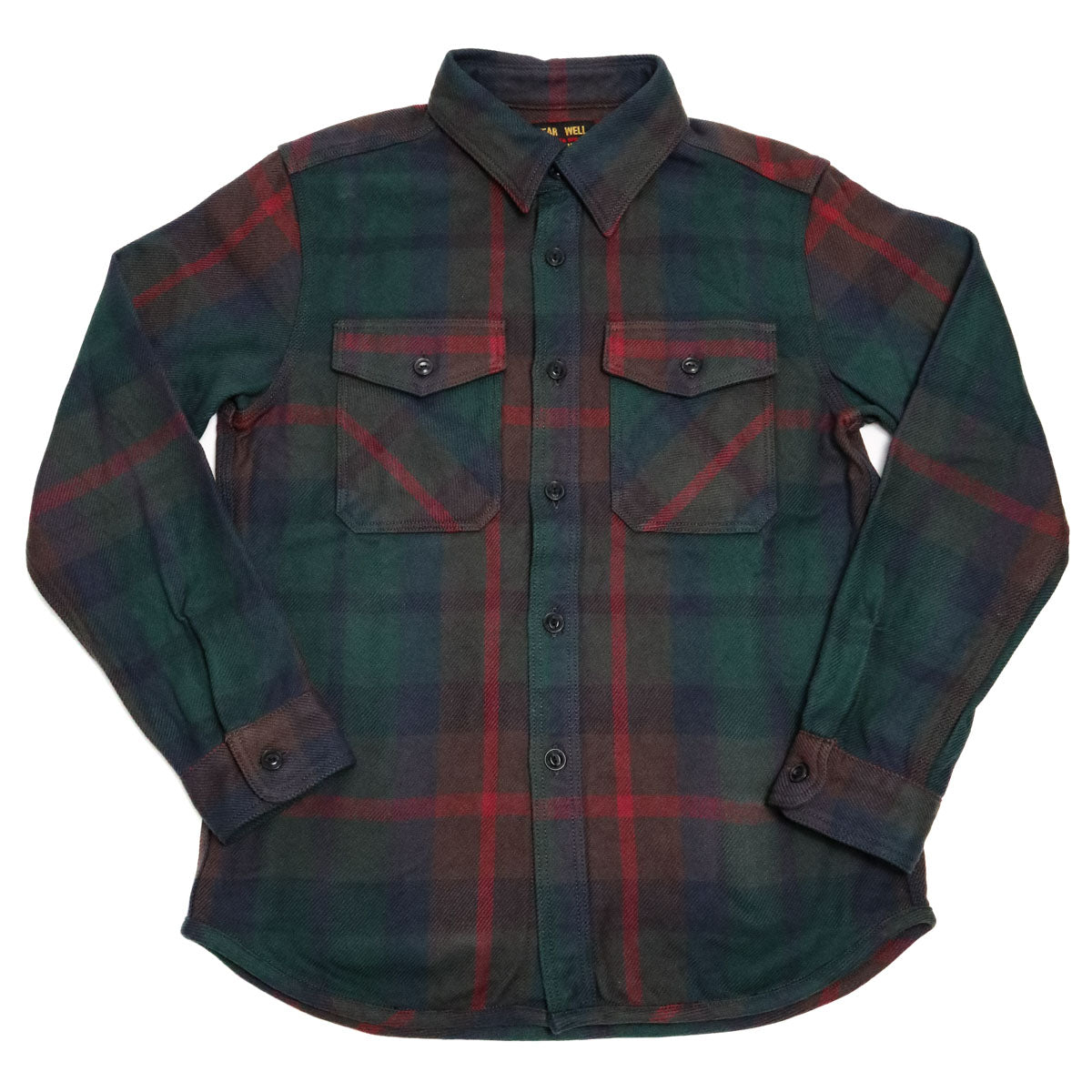 UES 15.5oz Extra Heavy Flannel Shirt - Green | Garmentory