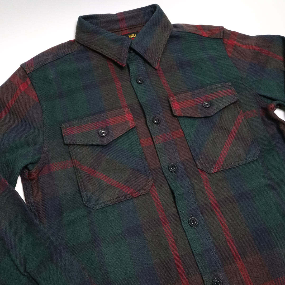 UES 15.5oz Extra Heavy Flannel Shirt - Green | Garmentory