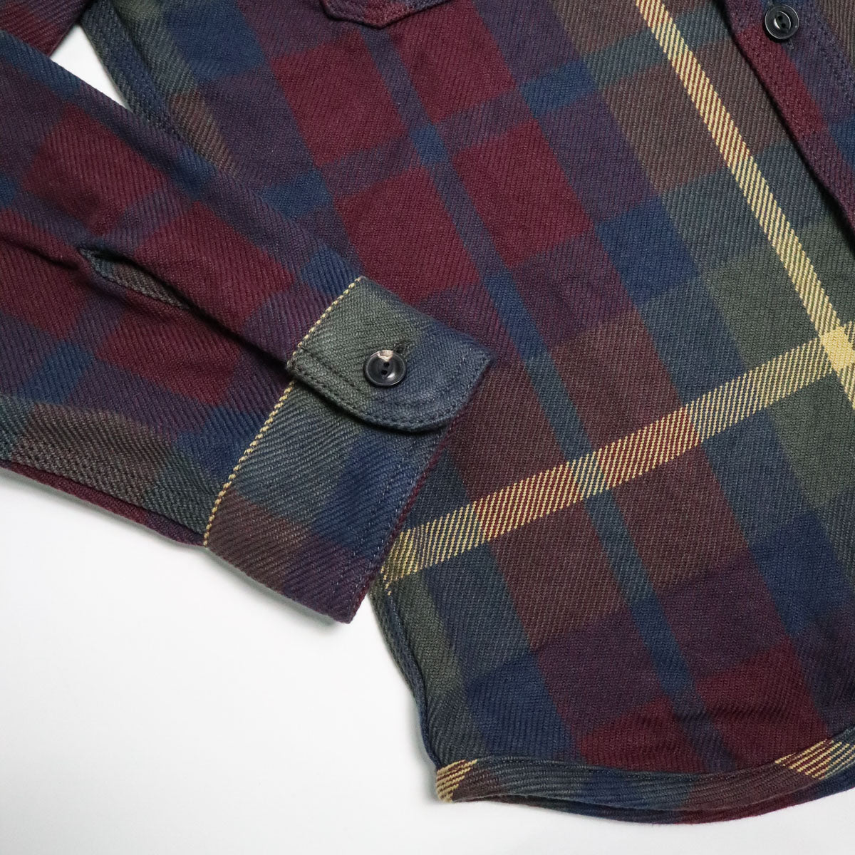 15.5oz Extra Heavy Flannel Shirt Wine | Garmentory