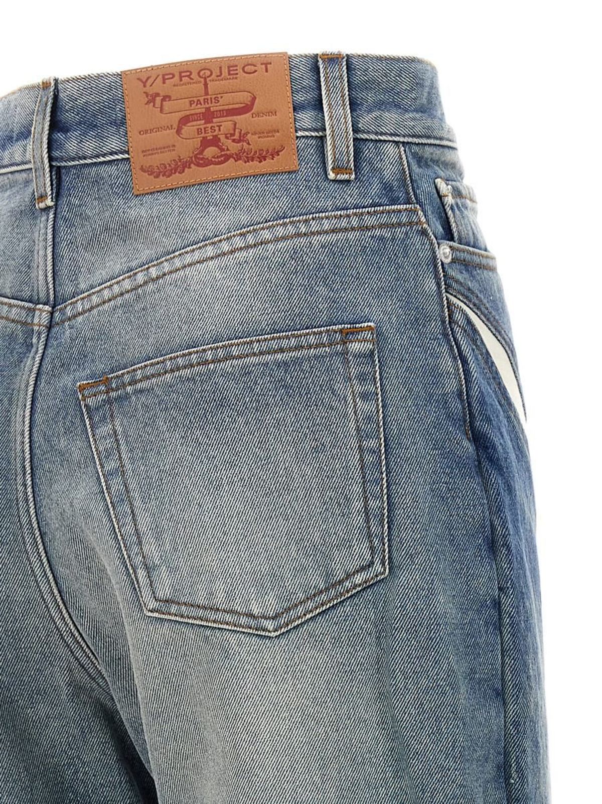 Y/project Cut Out Jeans - Blue | Garmentory