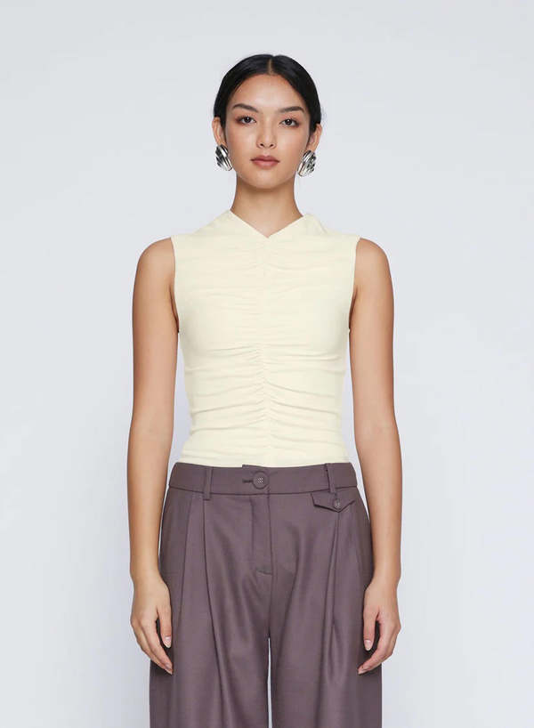 Anna Quan Amanda Top - Vanilla | Garmentory