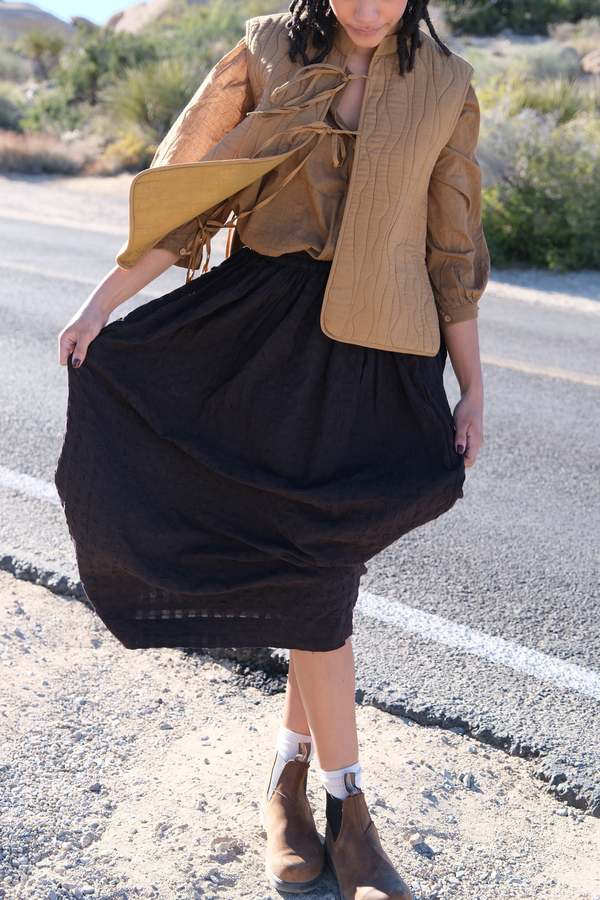 World of Crow Crinkly Skirt - black | Garmentory