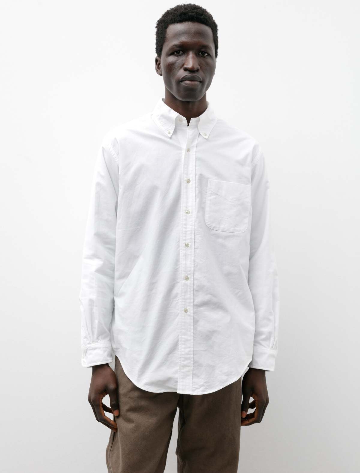 Orslow Oxford Standard Button Down Shirt - White | Garmentory