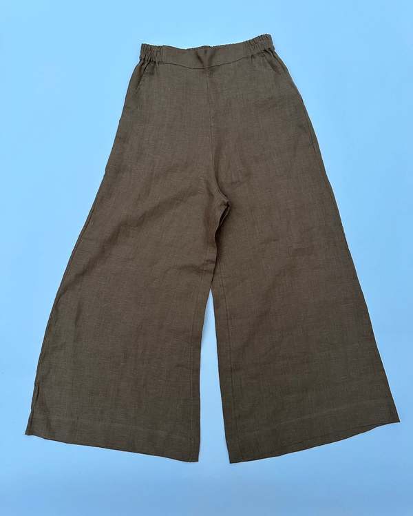 MAMÈNE Essential Linen Pant - Tobacco | Garmentory