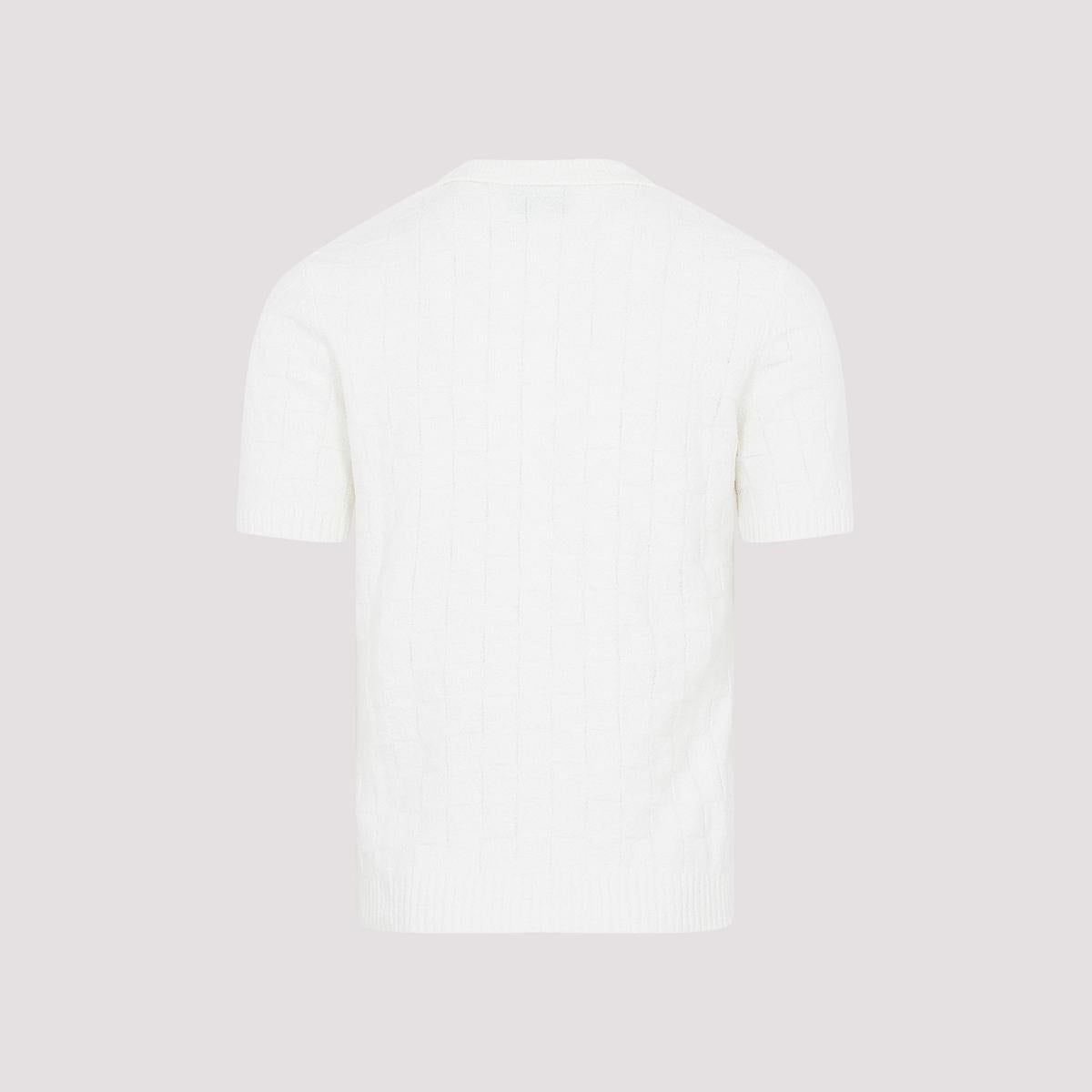 CASABLANCA CHECKED YOKE BOUCLE POLO | Garmentory