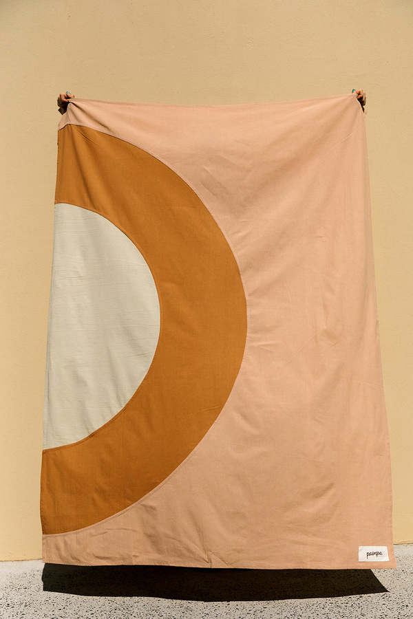 Pampa Rainbow Throw - Dusty Pink/Rust/Bone | Garmentory