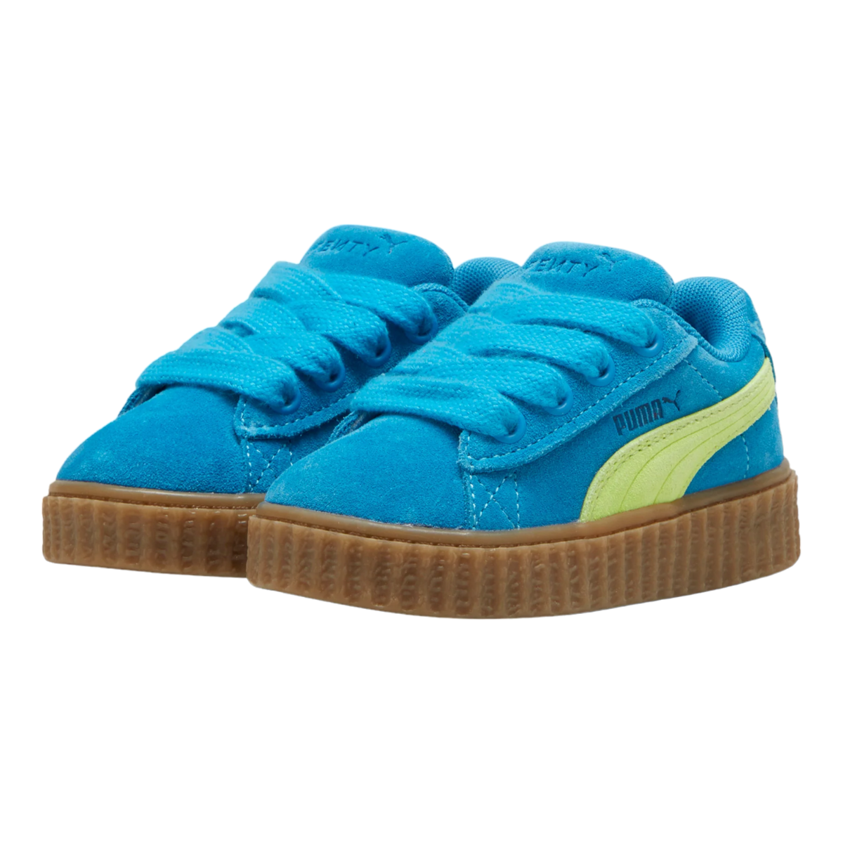 KIDS FENTY x PUMA Creepers Speed Blue / Lime | Garmentory