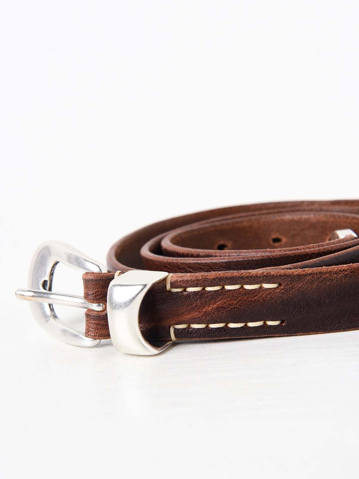 Our Legacy 2 Cm Leather Belt Brown Garmentory