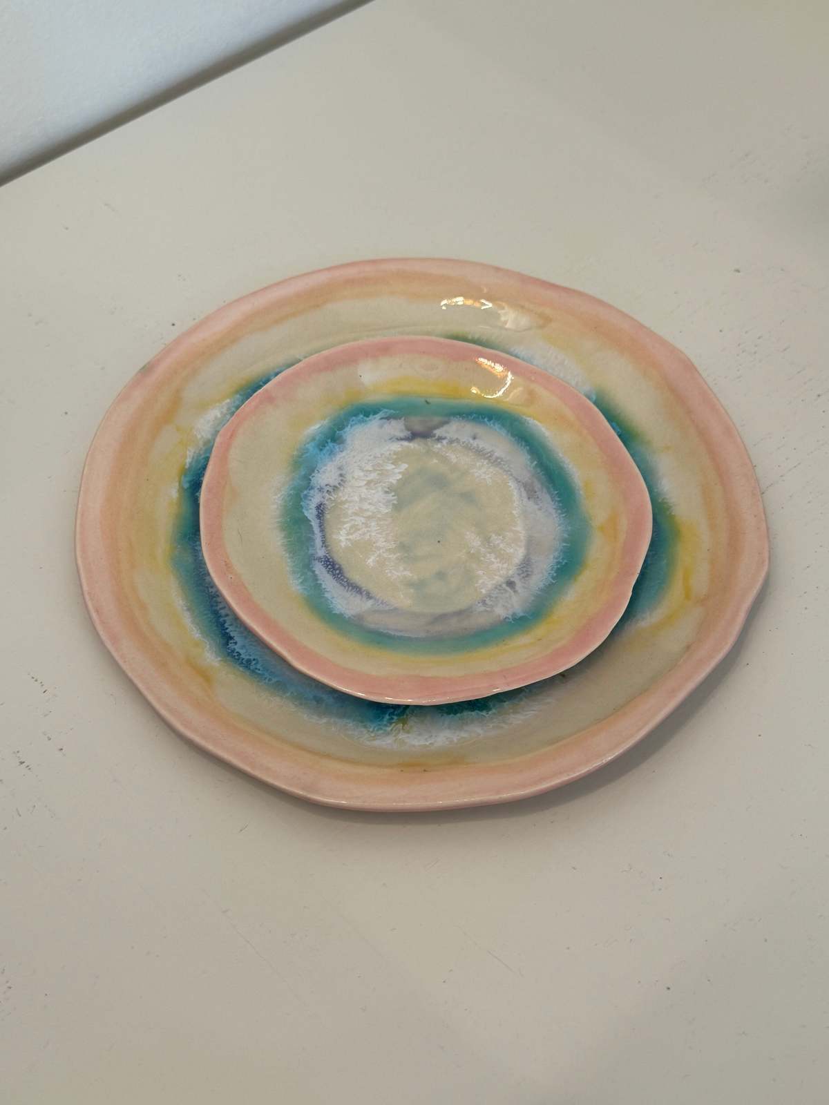 Minh Singer Small Prism Plate - Pastel Rainbow | Garmentory