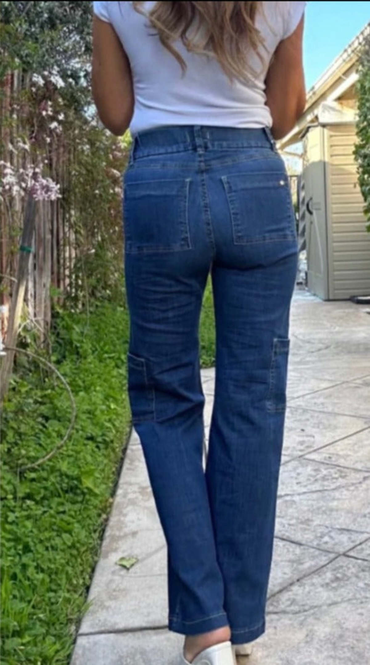 Bevy Flog Rose Cargo Denim | Garmentory