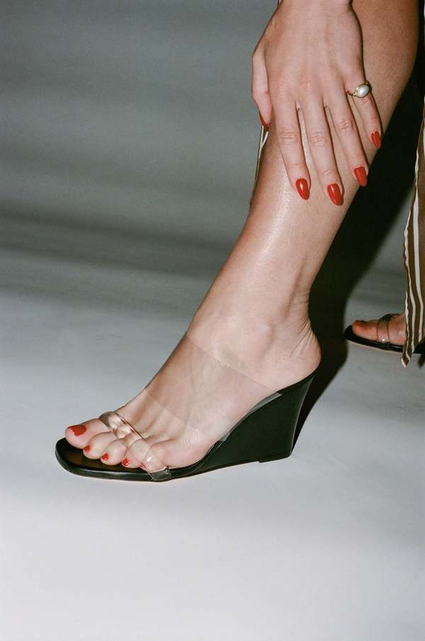 Maryam Nassir Zadeh Olympia Wedge - Black | Garmentory