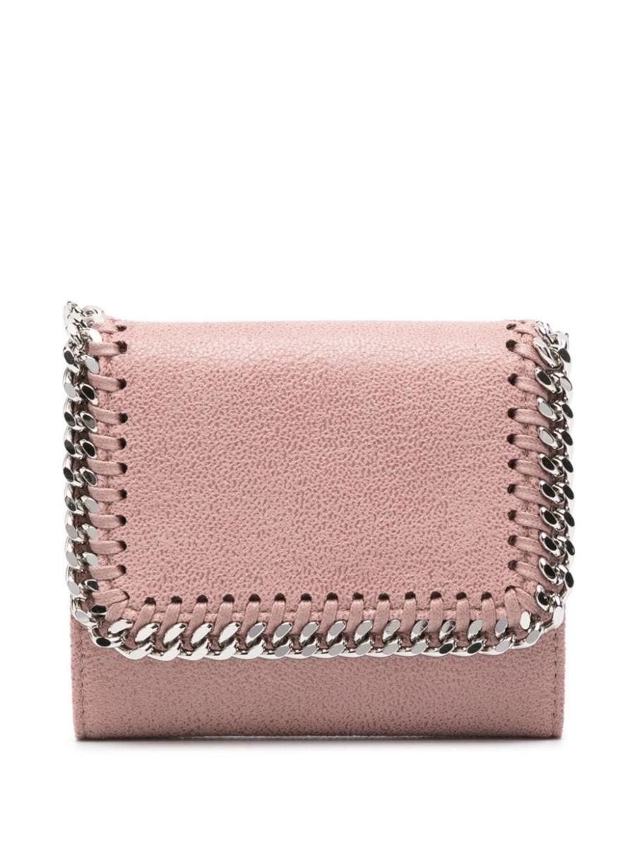 STELLA MCCARTNEY Falabella chain-trim wallet - Pink | Garmentory