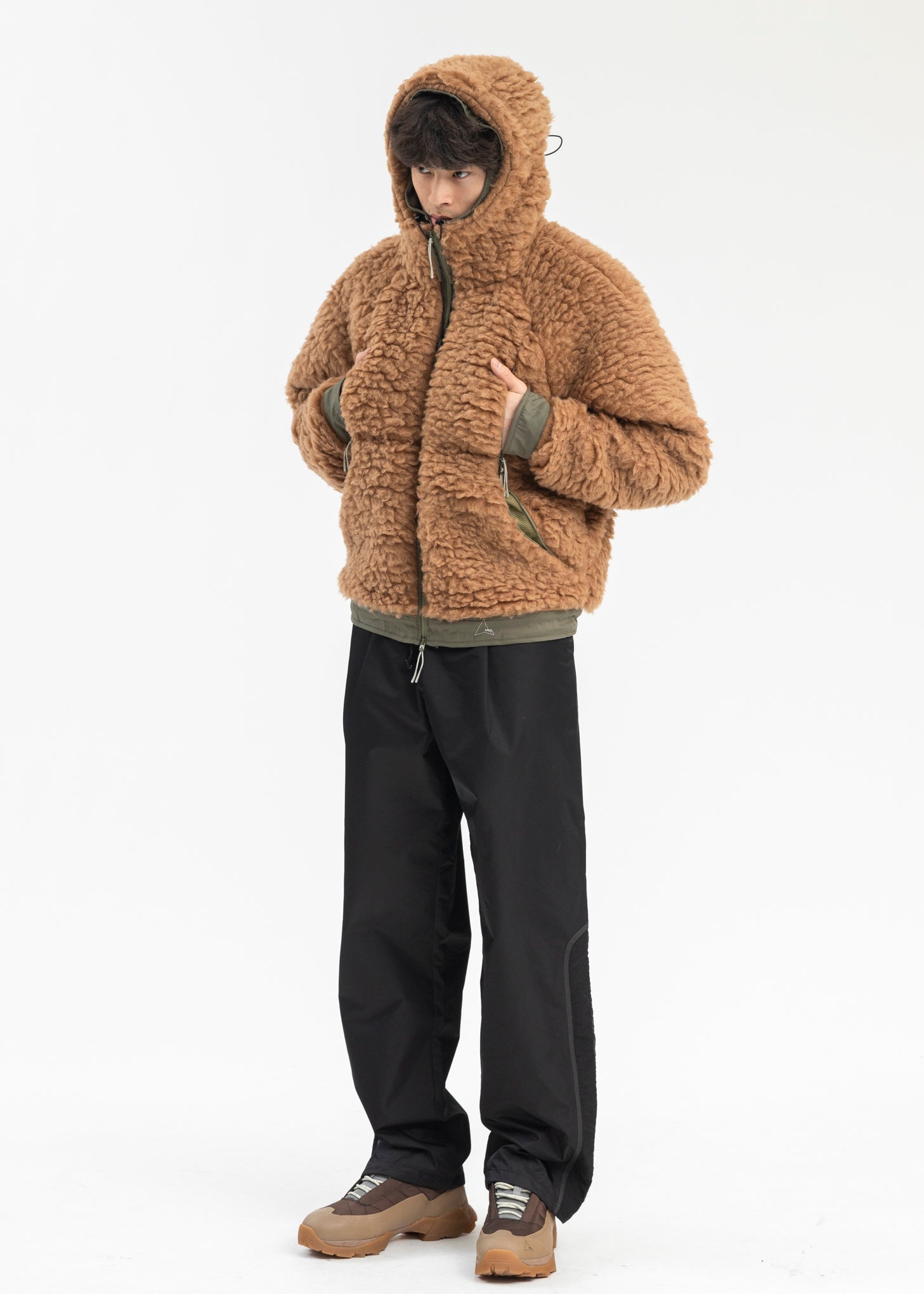 ROA OLIVE HEAVY FURRY JACKET - Brown | Garmentory