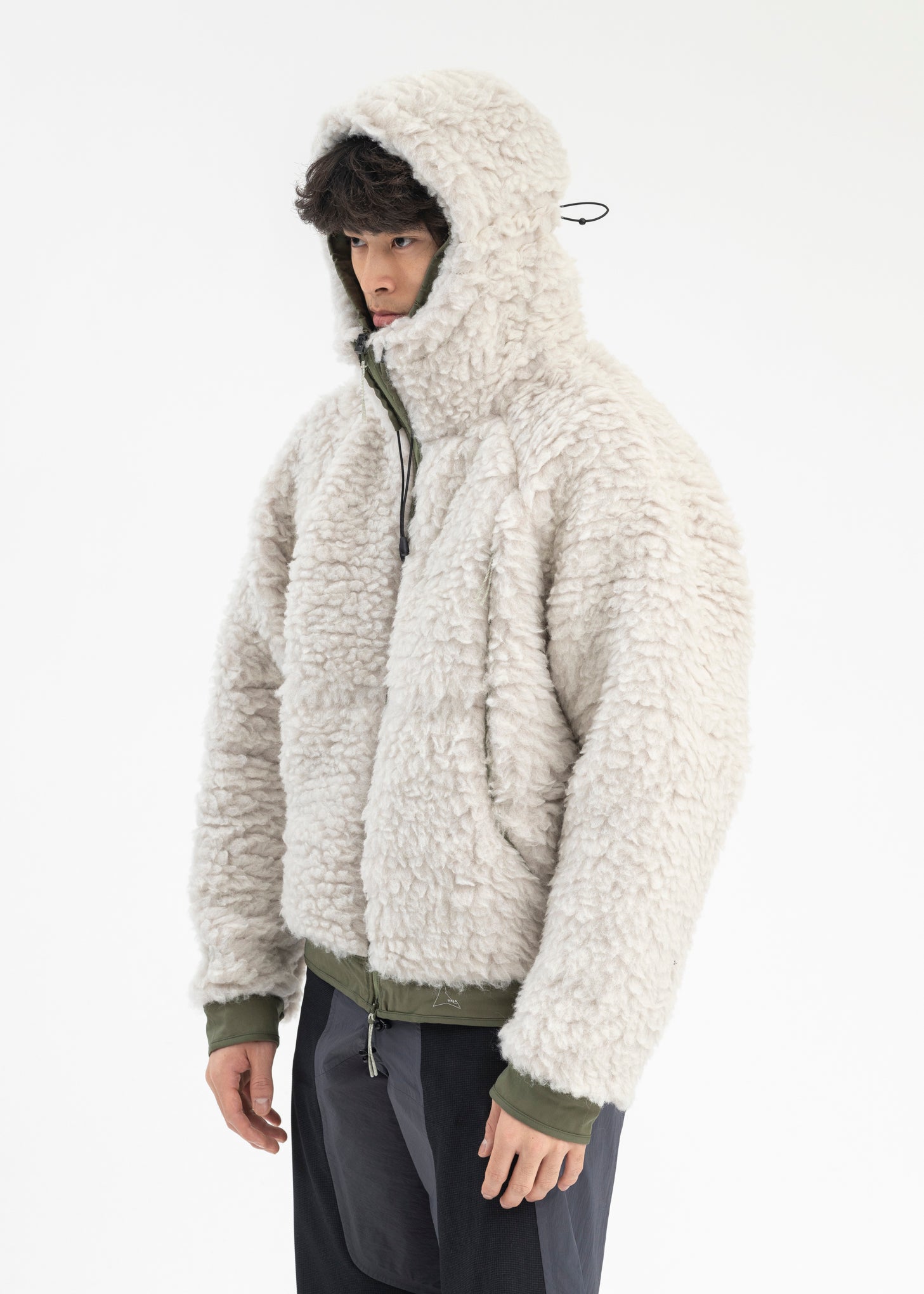 ROA SILVER SAGE HEAVY FURRY JACKET - Grey | Garmentory
