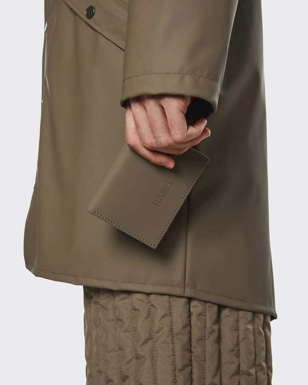Rains Cartera Folded Wallet - Wood | Garmentory
