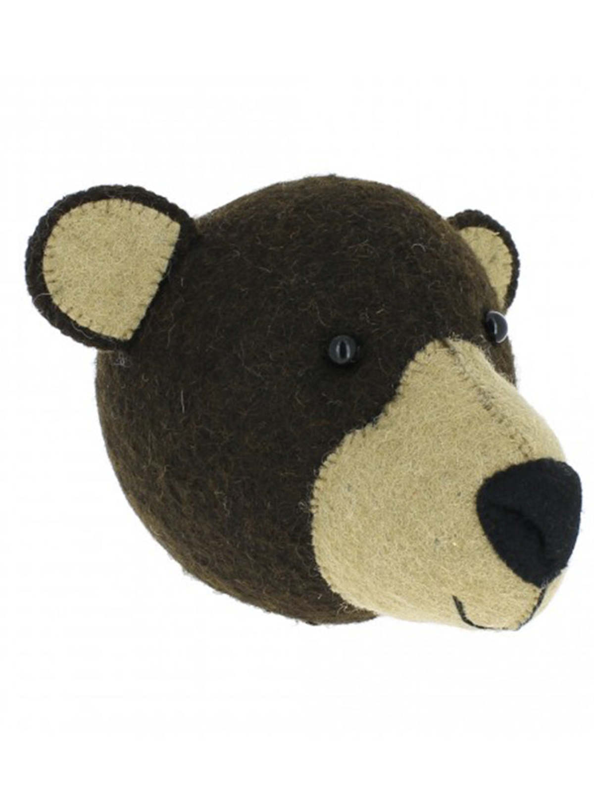 Fiona Walker Mini Bear Head - Brown | Garmentory