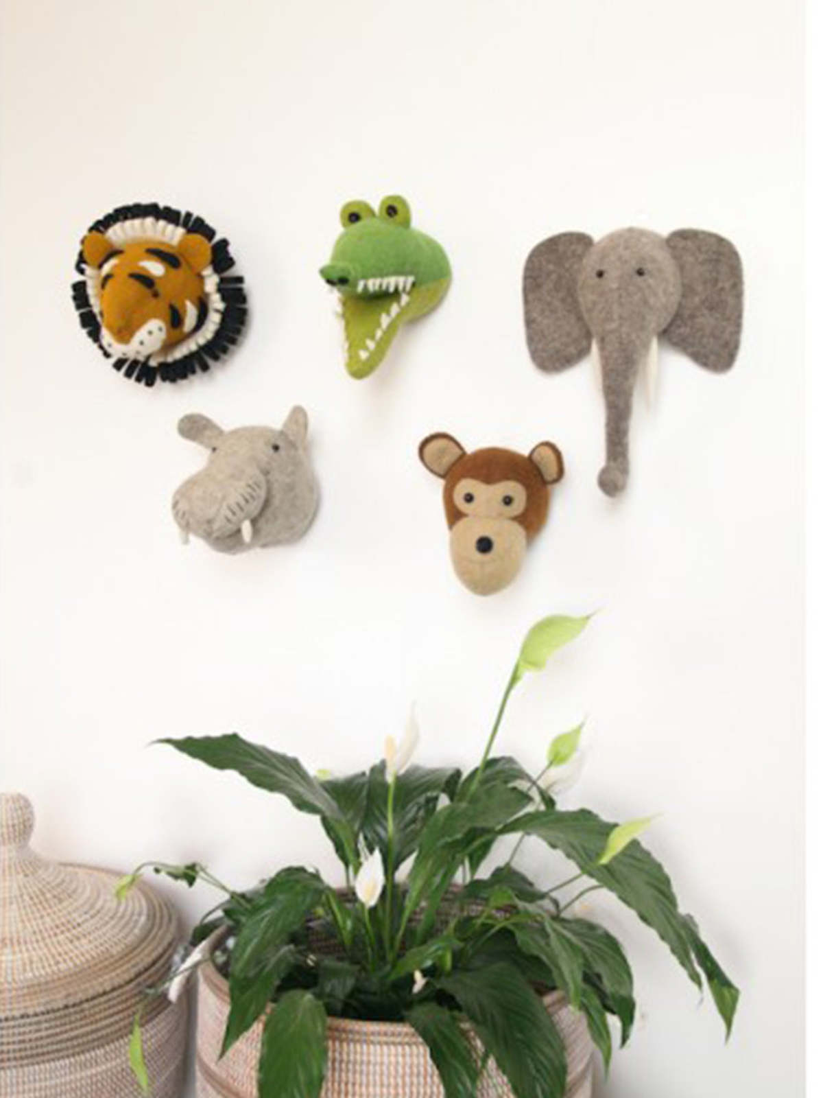 Fiona Walker Mini Elephant Head - Grey | Garmentory