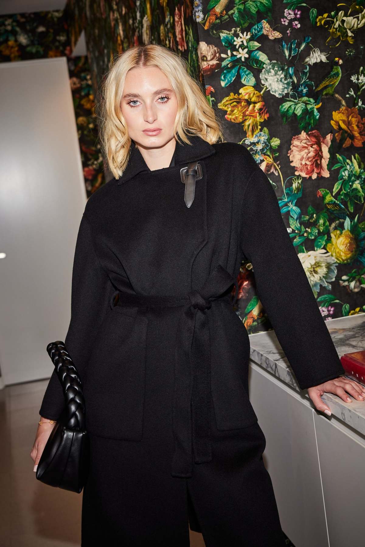 Lindsay Nicholas New York Georgina Buckle Coat - Black | Garmentory