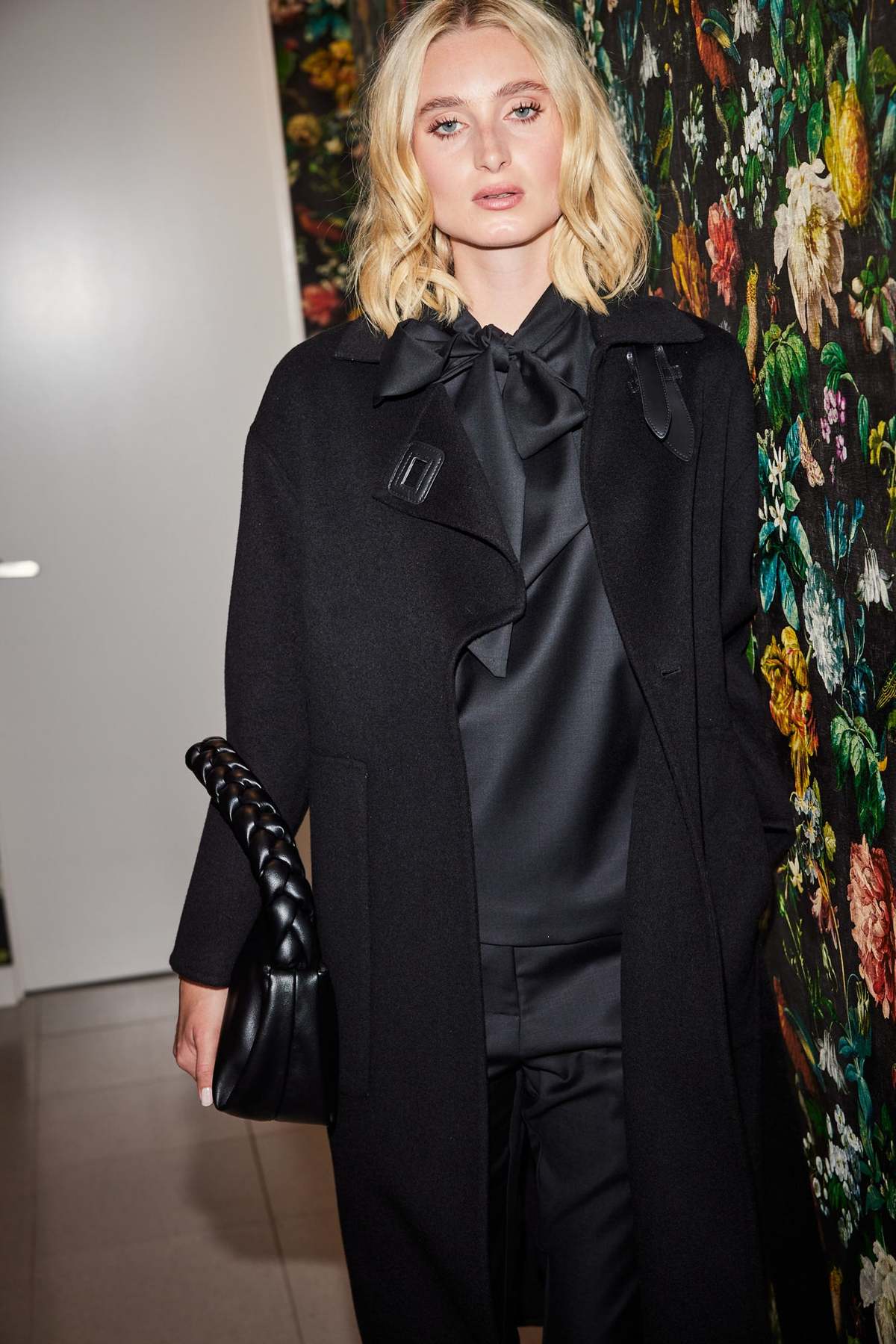 Lindsay Nicholas New York Georgina Buckle Coat - Black | Garmentory