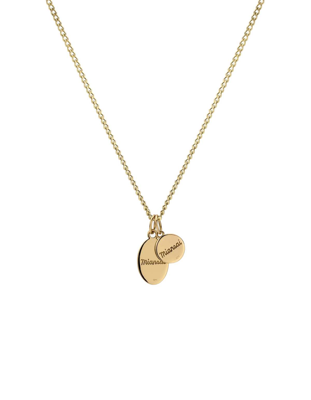 Miansai Croix + Mini St. Christopher Necklace - Gold Vermeil | Garmentory