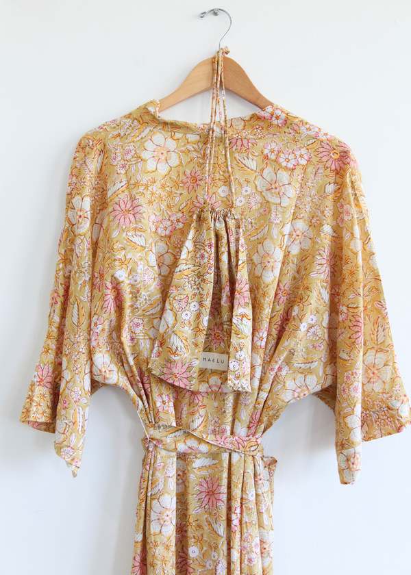 Maelu Designs Harlowe Robe - Block Print | Garmentory