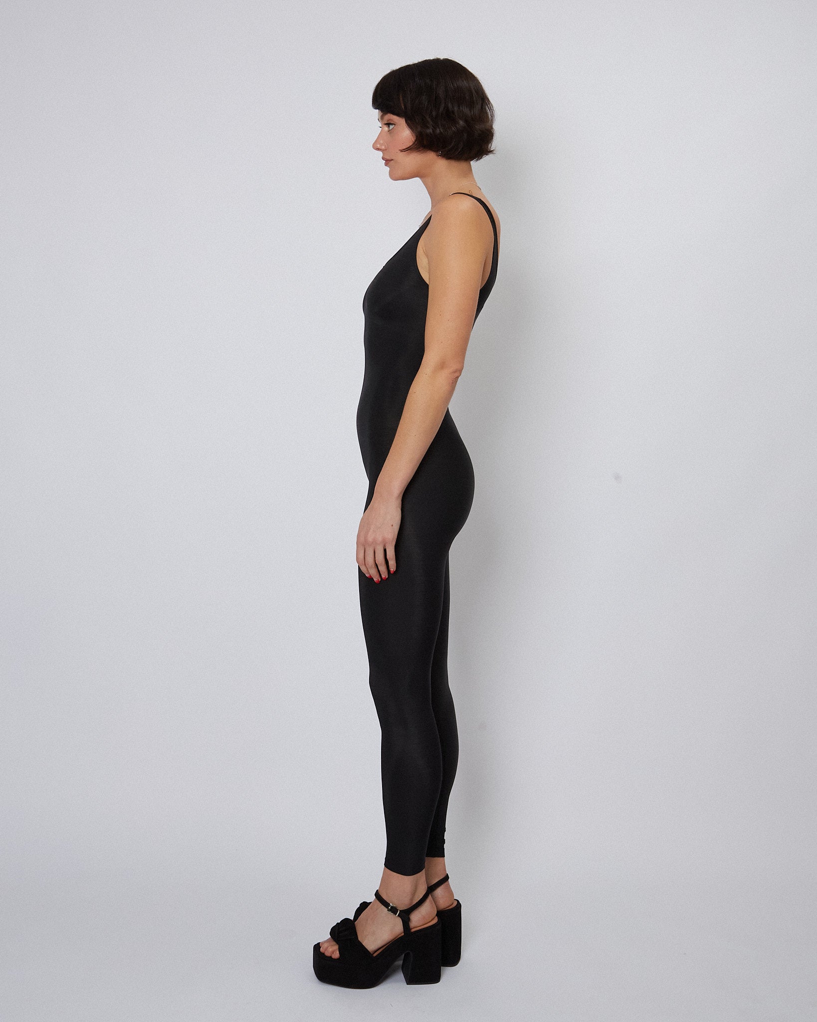 Only Hearts Second Skins Tank Long John - Black | Garmentory