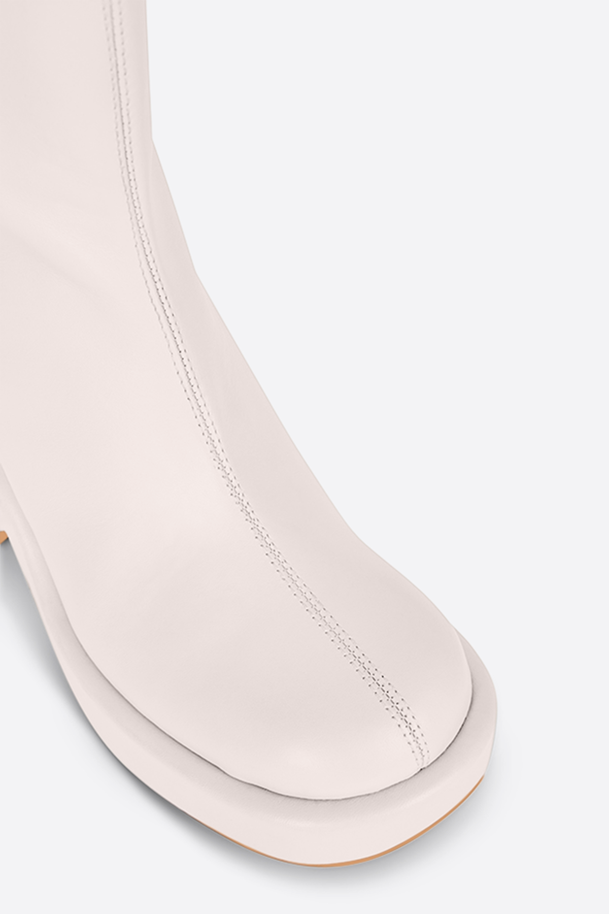 "INTENTIONALLY __________." Maria Platform Ankle Boot - Cloud | Garmentory