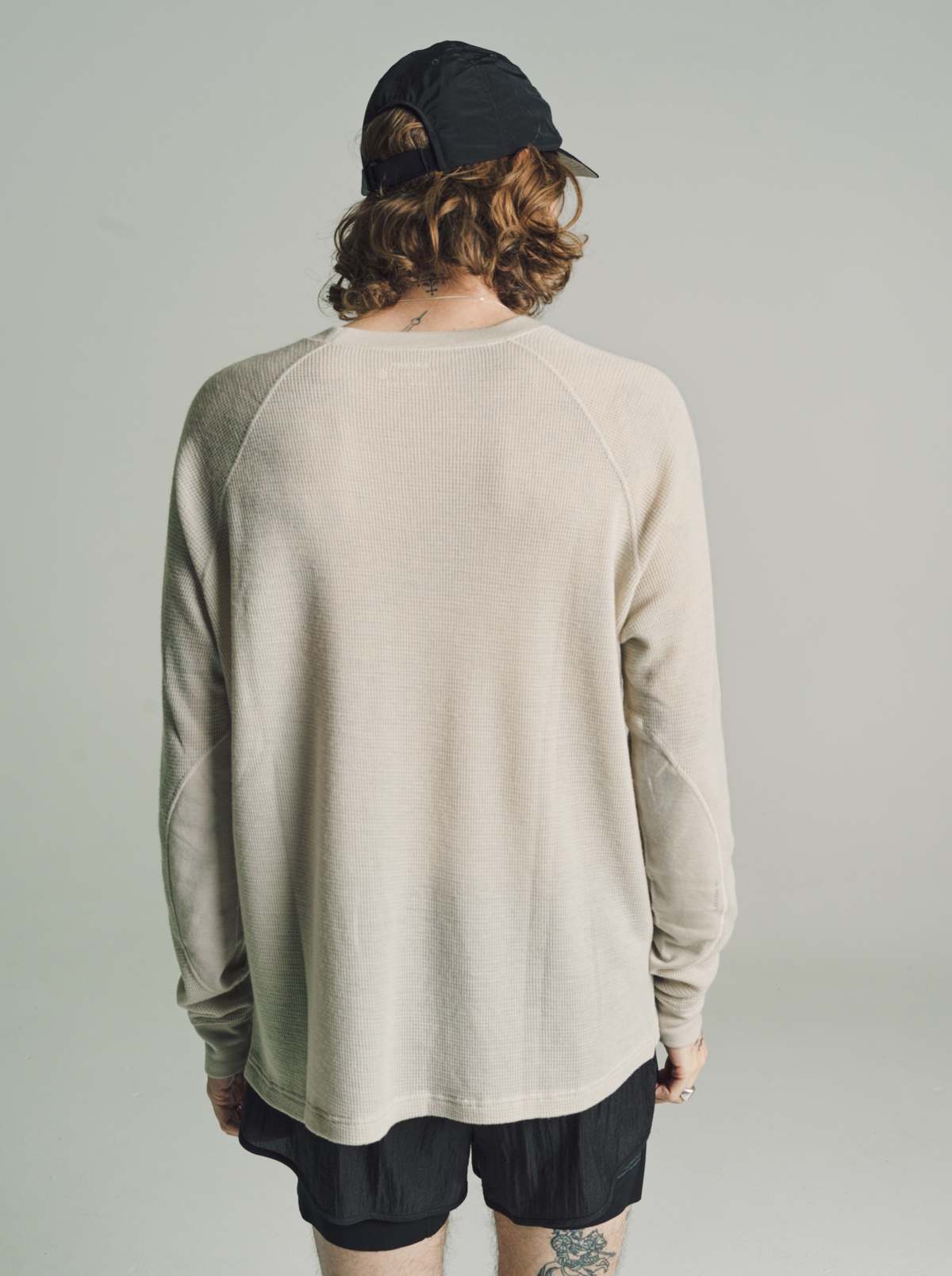 Satisfy Running Peyote Cloud Merino Waffle Base Layer Pullovers - Cream ...