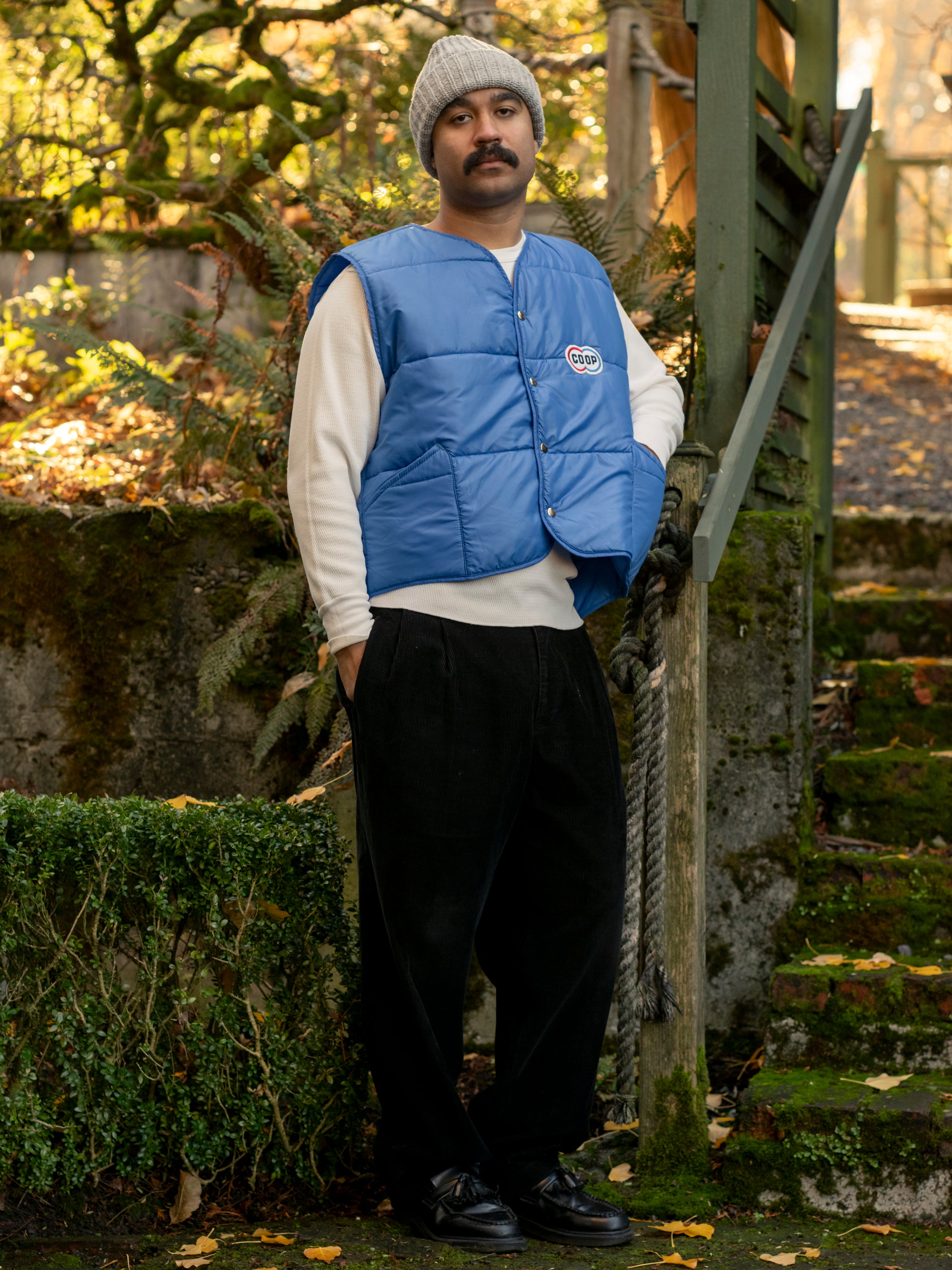 Vintage Co-op Puffer Vest - Cobalt Blue | Garmentory