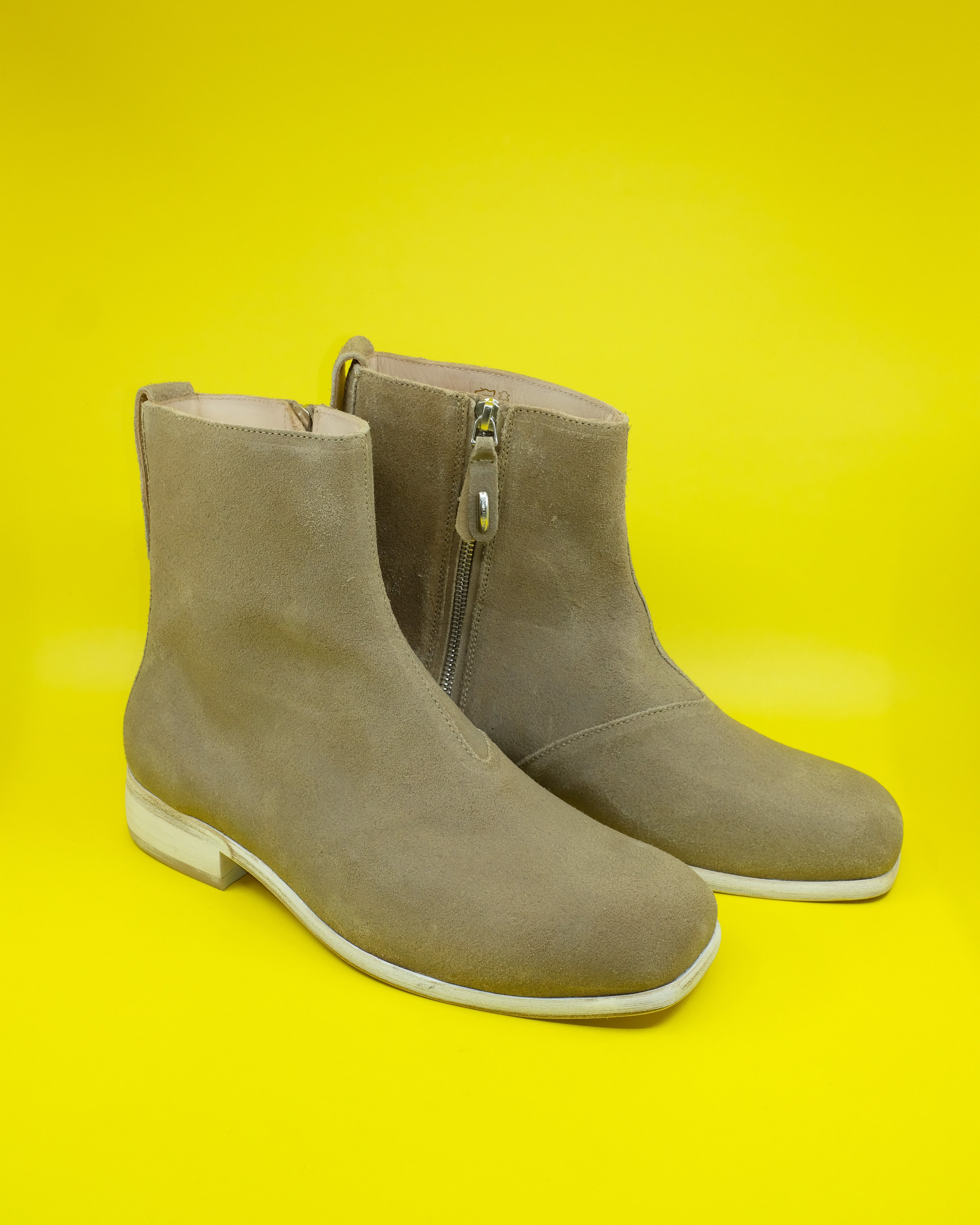 Our Legacy Waxy Champagne Suede Michaelis Boot - | Garmentory