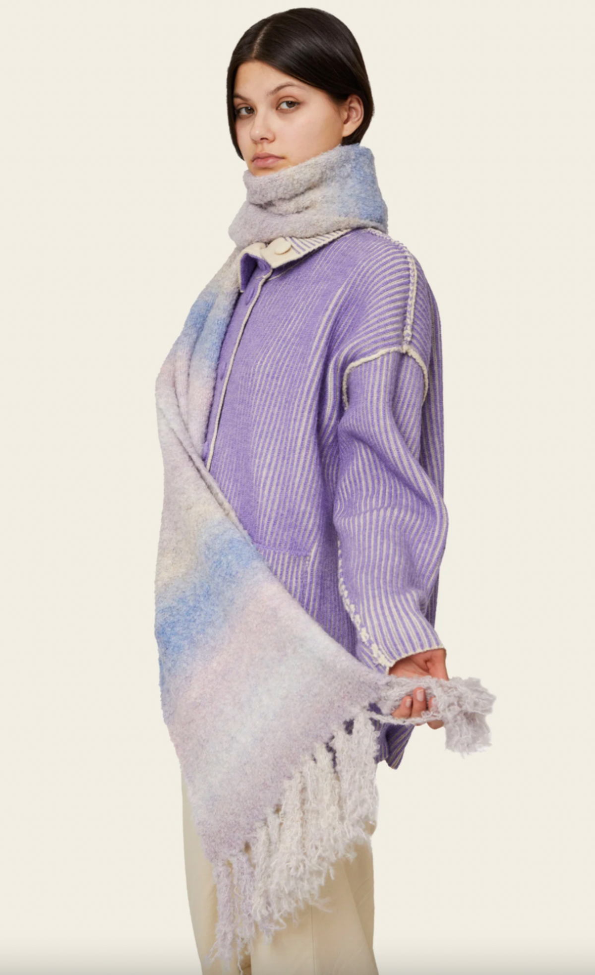 Find Me Now Dusty Knit Scarf - Ilmol | Garmentory