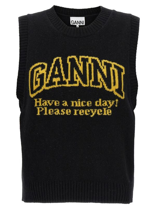 GANNI Logo vest | Garmentory