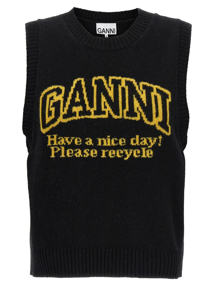 GANNI Logo vest | Garmentory