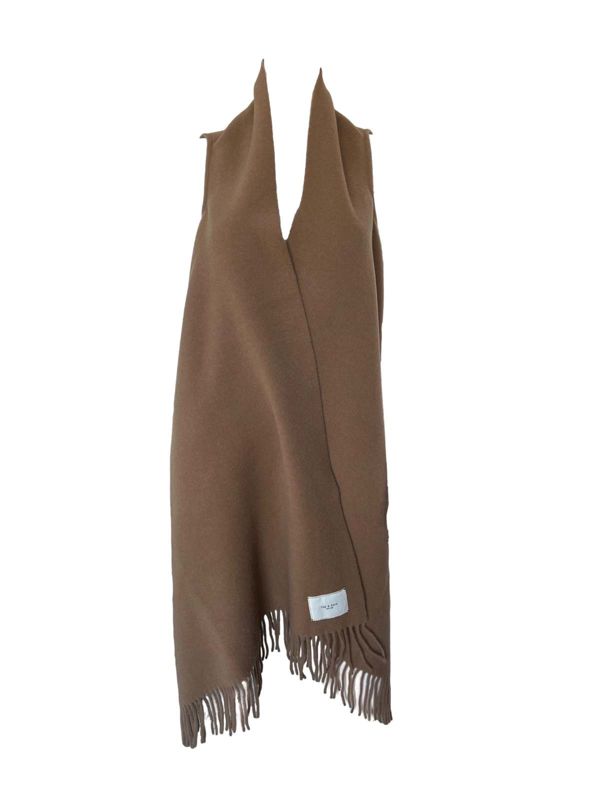 Rag & Bone Addison Fringe Shawl - Camel | Garmentory