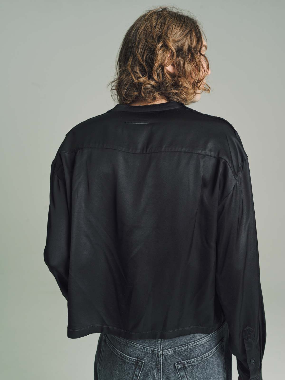 MM6 Maison Margiela Safety Pin Top - Black/White | Garmentory